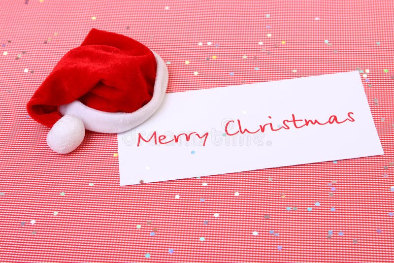 Congratulation from santa stock image. Image of eminder - 12113221