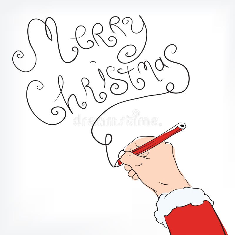Congratulation from Santa Claus Stock Illustration - Illustration of ...