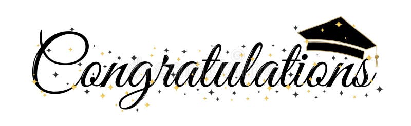 Congratulation Vector Design with Blue and Gold Star Elements and Latin ...