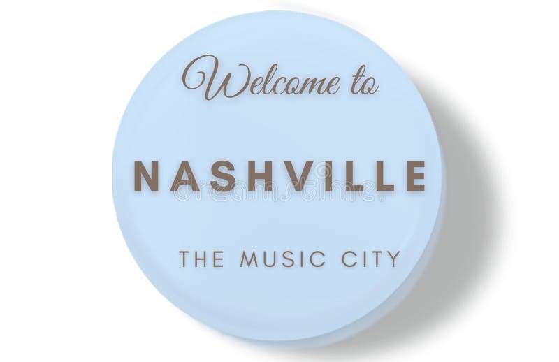 Welcome To Nashville Vintage Rusty Metal Sign Stock Vector ...