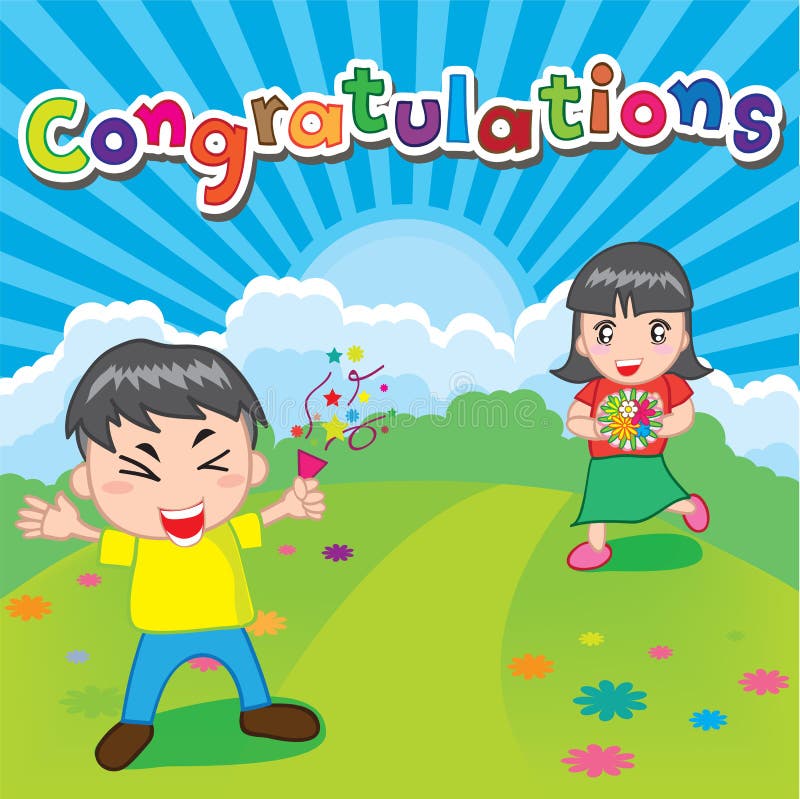 Congratulations stock vector. Illustration of bright - 26460631