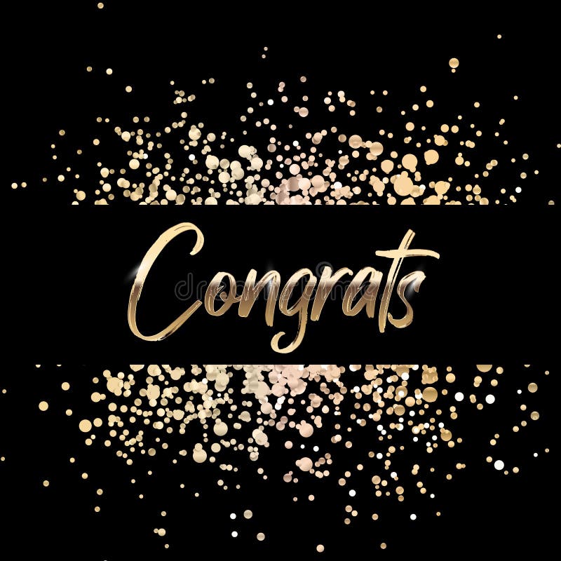 Congratulations Abstract Design Template Background. Vector ...