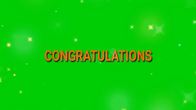 CONGRATULATIONS Animated Text with Sparkling Light Stock Video - Video ...