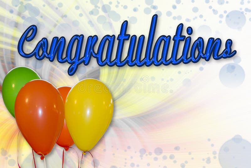 Congratulations Background stock illustration. Illustration of helium ...