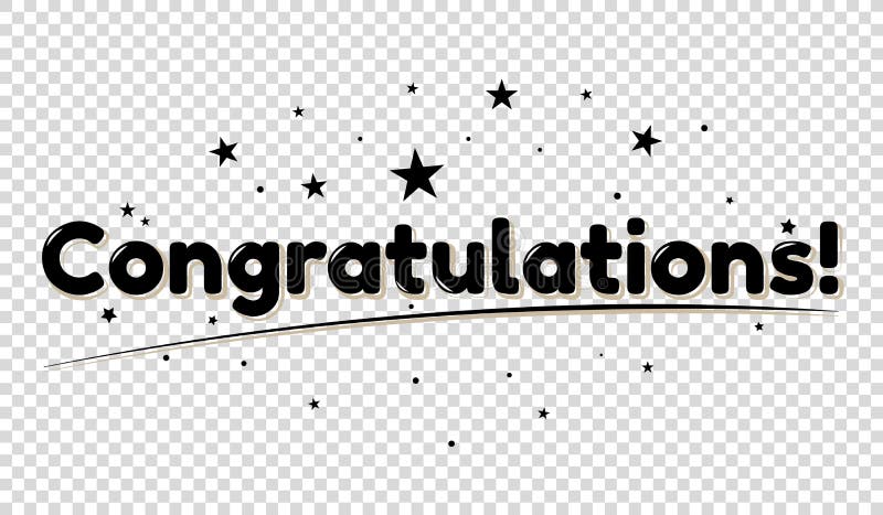 Congratulations Card Template Design - Vector Illustration Isolated on ...