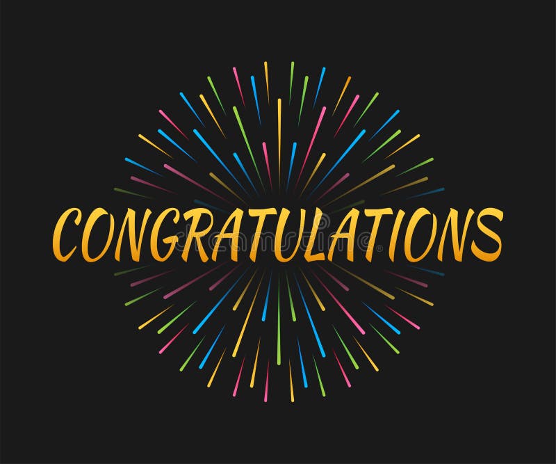 Congratulations Background Fireworks