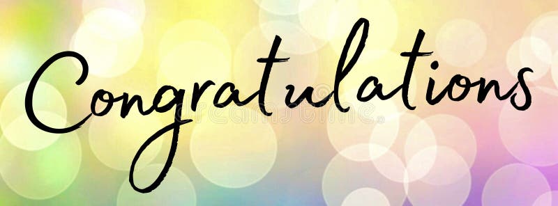 Congratulations Congrats Anniversary Text Calligraphy Text Stock Photo ...