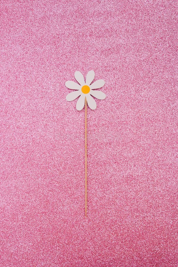 Congratulations and a Daisy on a Light Background with 14 Cubes. Mockup ...