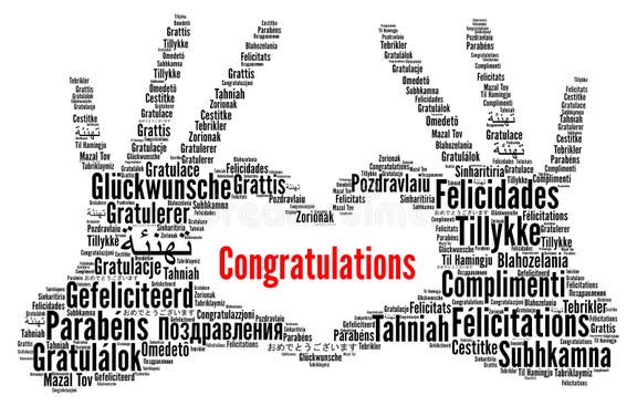 Congratulations Languages Stock Illustrations – 364 Congratulations ...