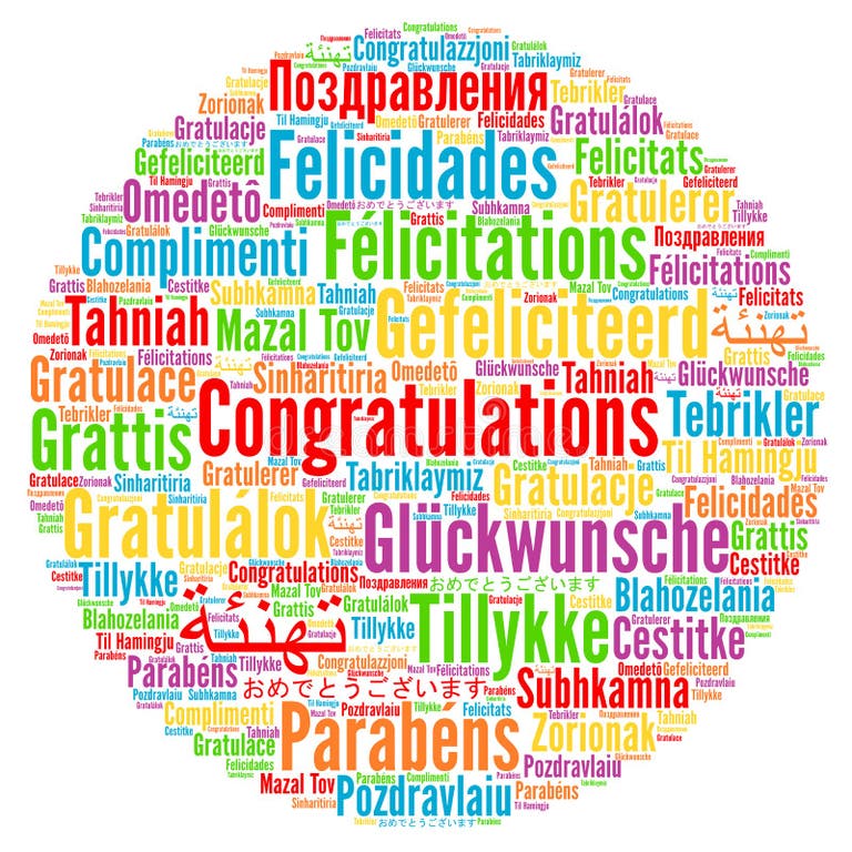 Congratulations Languages Stock Illustrations – 364 Congratulations ...