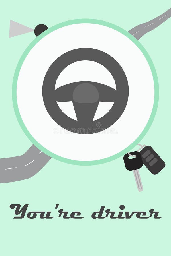 Congratulations on Getting a Driver License Stock Vector - Illustration ...