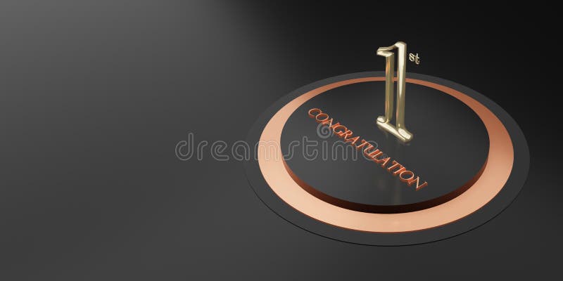 Congratulations on Getting 1st Place Trophy and Victory Podium ...