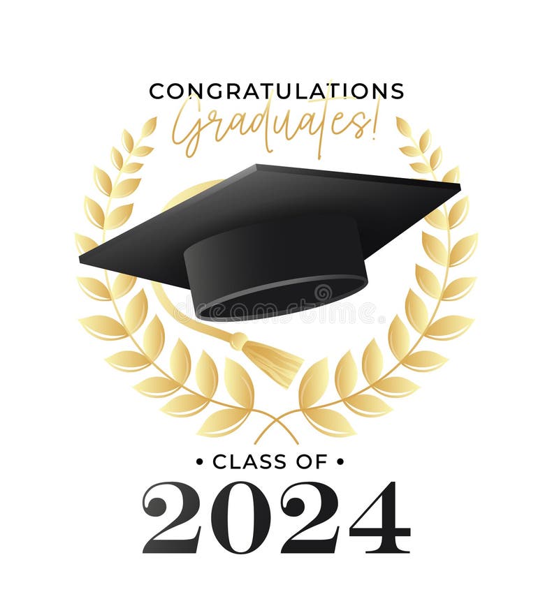 Congratulations Graduates Class of 2024 Design Template with Academic ...
