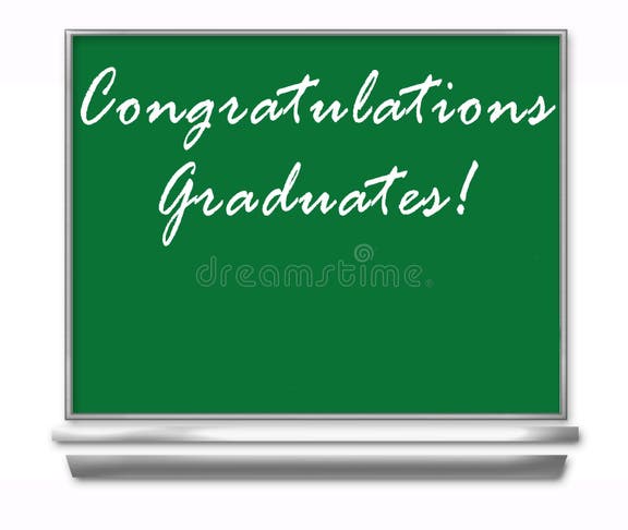 Congratulations Graduates - School Chalkboard Stock Illustration ...