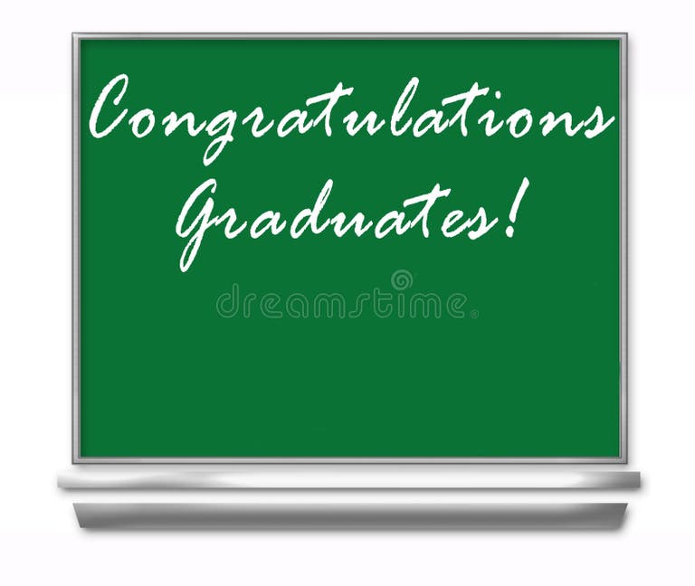 Congratulations Graduates - School Chalkboard Stock Illustration ...