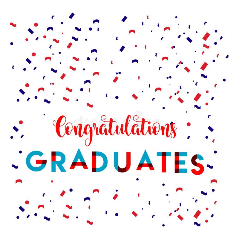 Congratulations Graduates Vector Template Design Illustration Stock ...