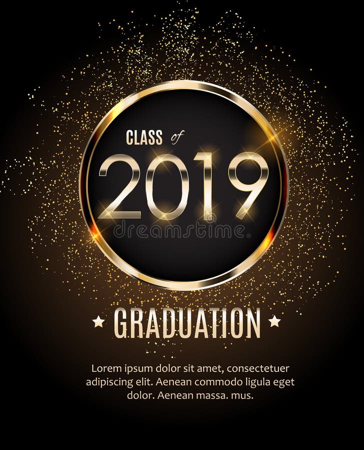 Congratulations on Graduation 2019 Class Background Vector Illustration ...
