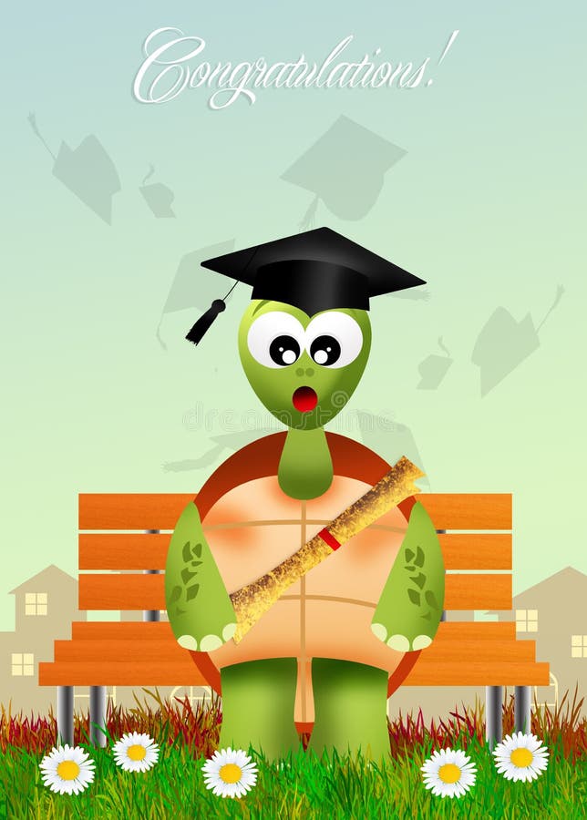 Cartoon Graduation Turtle Stock Illustrations – 46 Cartoon Graduation ...