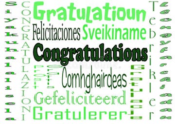Congratulations Languages Stock Illustrations – 364 Congratulations ...