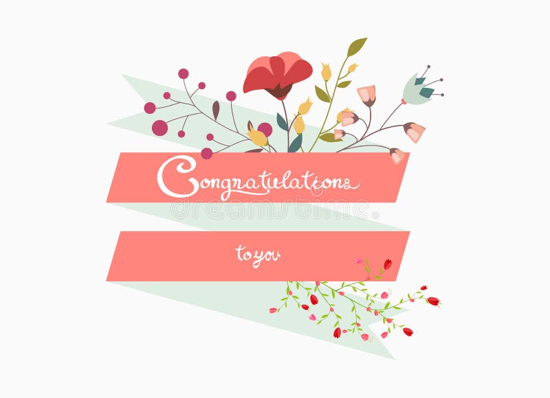 Decorative Congratulations Stock Illustrations – 52,720 Decorative ...