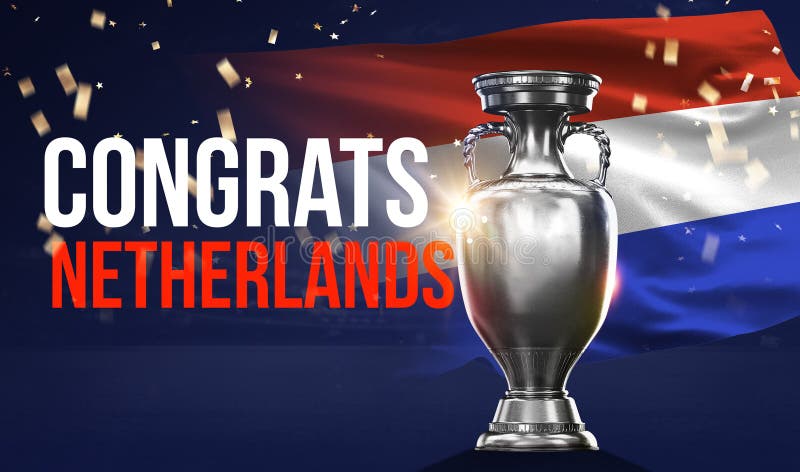 Congratulations Netherlands Winner. 2d Rendering Illustration Editorial ...
