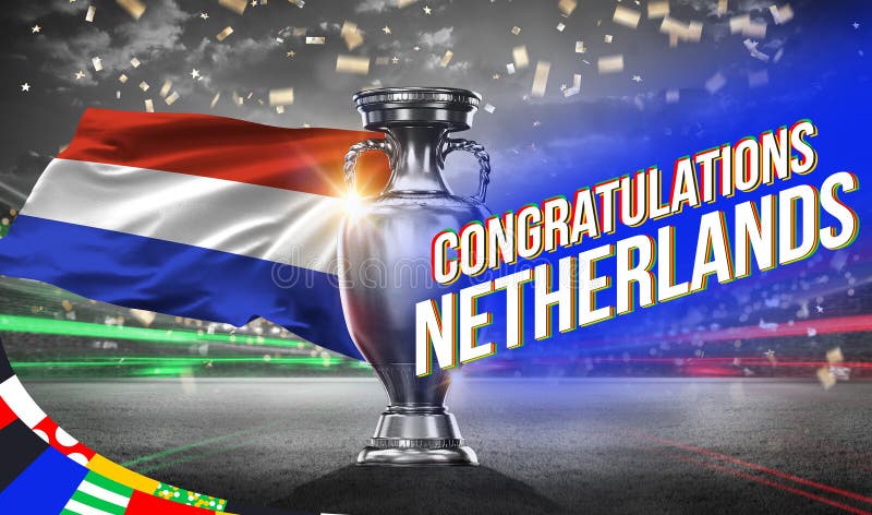 Congratulations Netherlands Winner. 2d Rendering Illustration Editorial ...