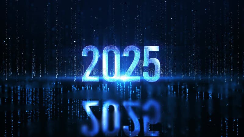 Congratulations on the New Year 2025, Luxury Style, Blue Color, New ...