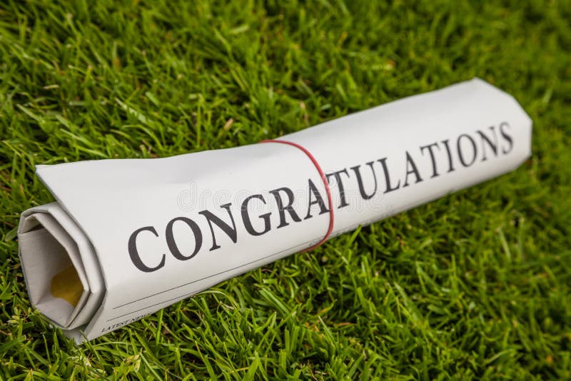 Congratulations newspaper stock image. Image of office - 41219933