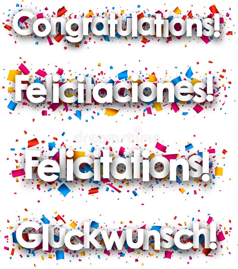 Spanish Congratulations Stock Illustrations – 740 Spanish ...
