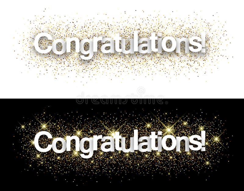 Congratulations Paper Banner. Stock Vector - Illustration of template ...