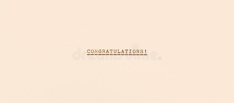 Congratulations! on paper stock illustration. Illustration of ...