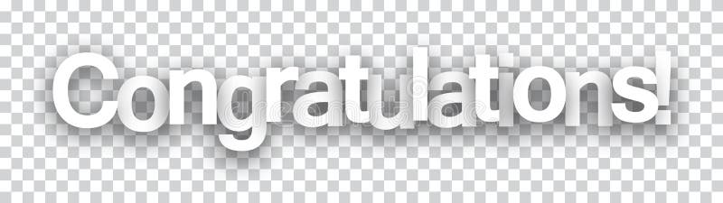 Congratulations Paper Sign. Stock Vector - Illustration of ...