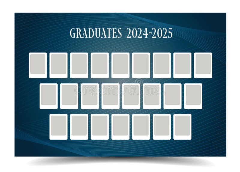 Congratulations Photo Frame Mosaic Collage Template Stock Vector ...