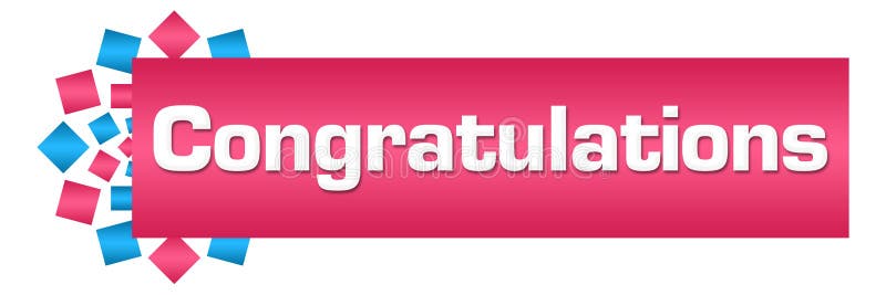 Congratulations Pink Golden Texture Horizontal Stock Illustration ...
