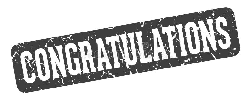 Congratulations Rectangular Sign. Congratulations Stamp Stock Vector ...