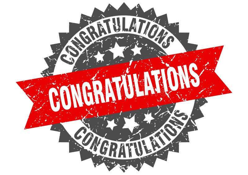 Congratulations Stamp. Congratulations Label. Round Grunge Sign Stock ...