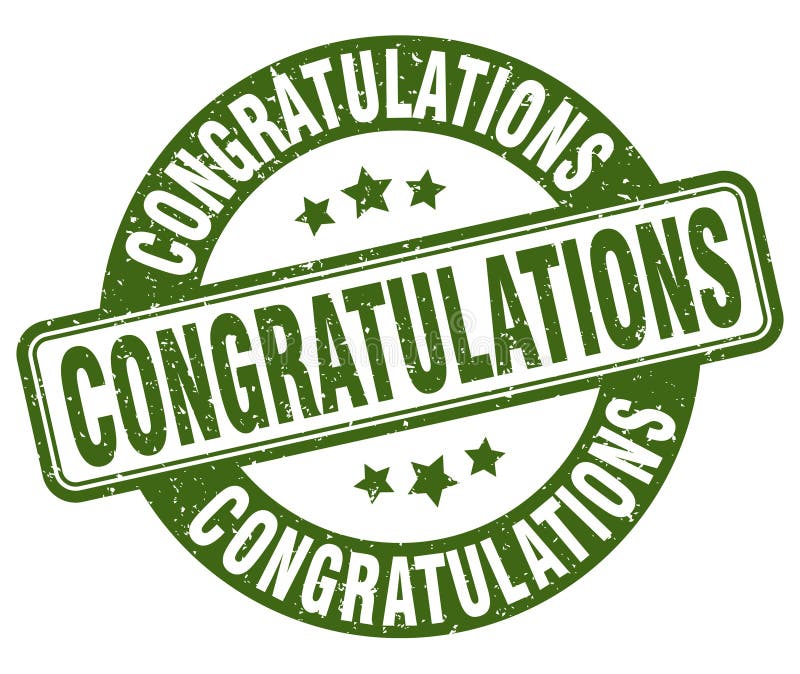 Congratulations Stamp. Congratulations Label. Round Grunge Sign Stock ...