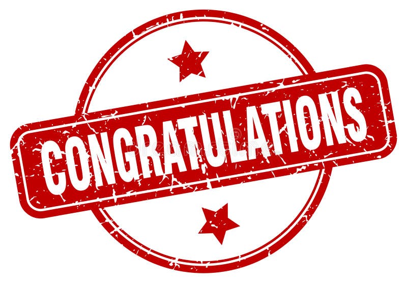 Congratulations Stamp. Congratulations Round Vintage Grunge Label Stock ...