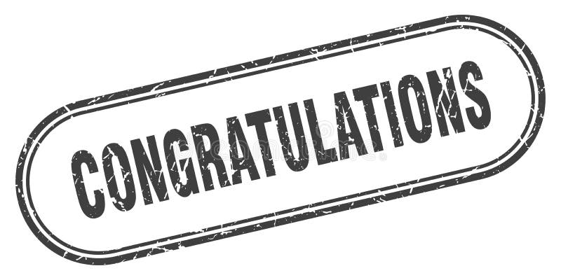 Congratulations Stamp. Congratulations Label. Round Grunge Sign Stock ...