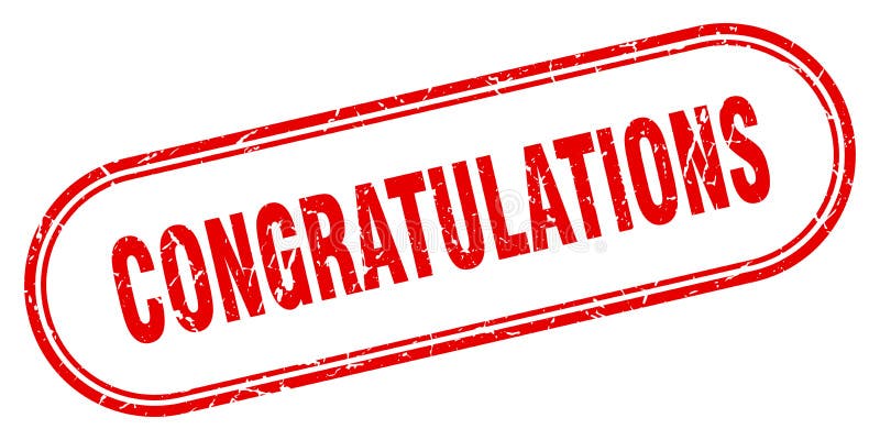 Congratulations Stamp. Congratulations Round Vintage Grunge Label Stock ...