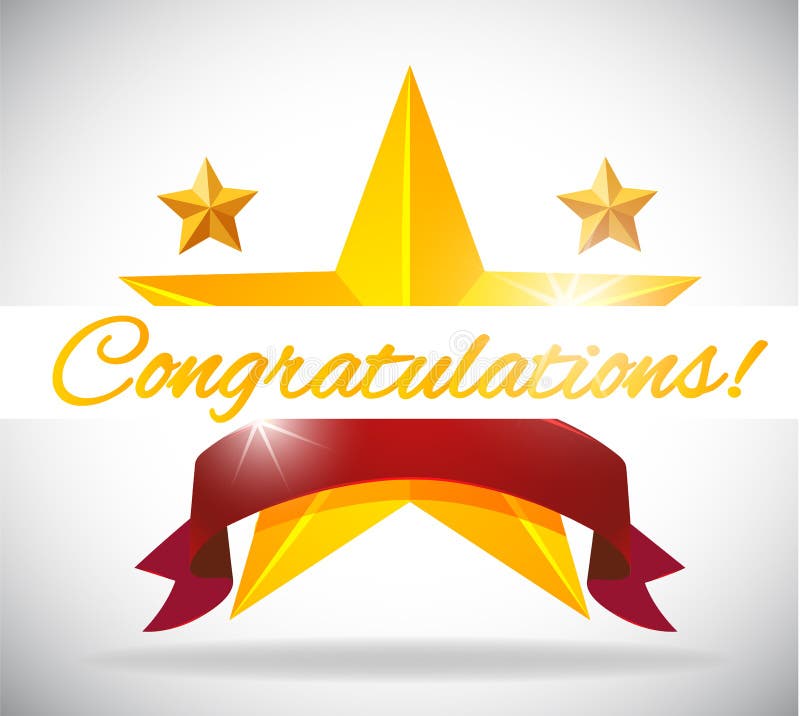 Congratulations Star Vector Illustration Stock Illustration ...