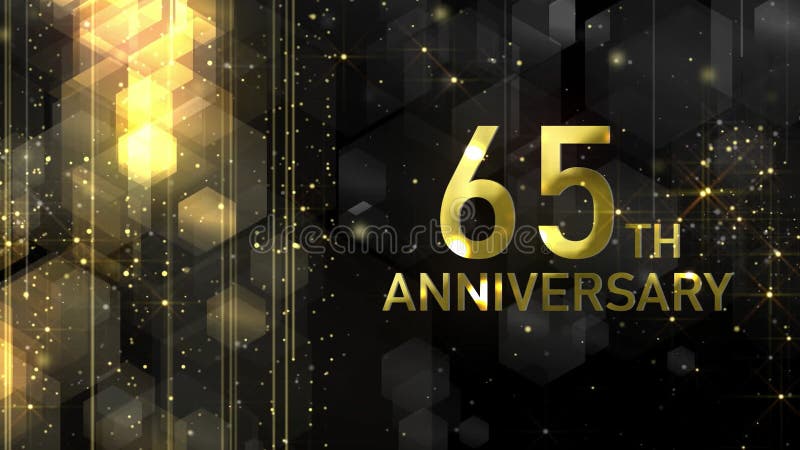 Congratulations on the 65th Birthday in Gold Luxury Style, Happy ...