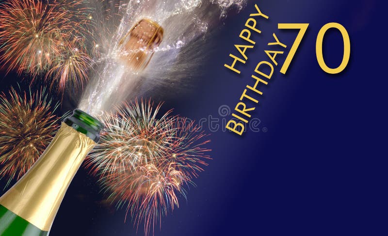 Congratulations on the 70th Birthday Stock Image - Image of greetings ...