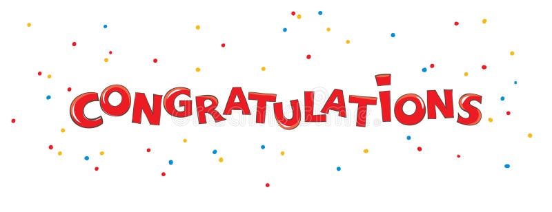 Title - congratulations stock vector. Illustration of bent - 38925461