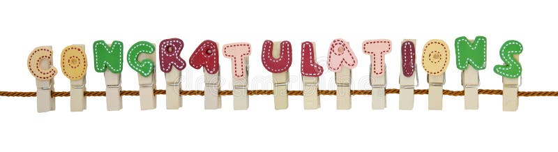 Congratulations word clip stock image. Image of colorful - 21417833
