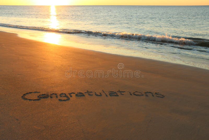 Congratulations stock photo. Image of ocean, congratulations - 69362004