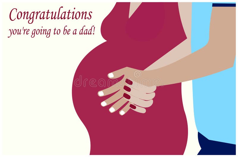 Congratulations You are Going To Be a Dad Stock Vector - Illustration ...