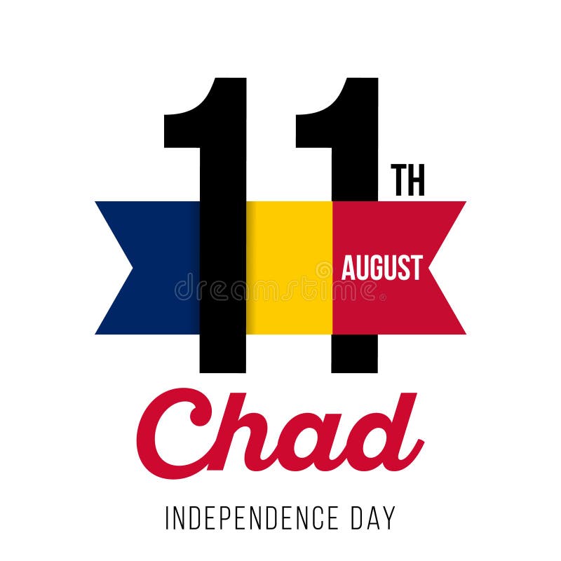 11_August_Chad stock vector. Illustration of celebrate - 194512468