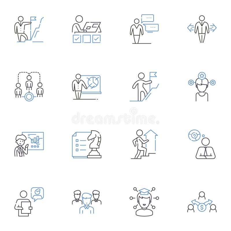 Congregation Line Icons Collection. Unity, Fellowship, Gathering ...
