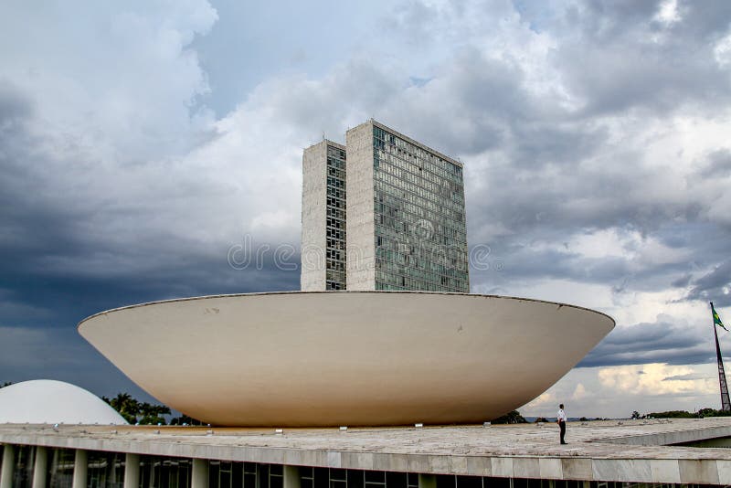 Congreso Nacional Brasilia-DF Foto editorial - Imagen de centro ...